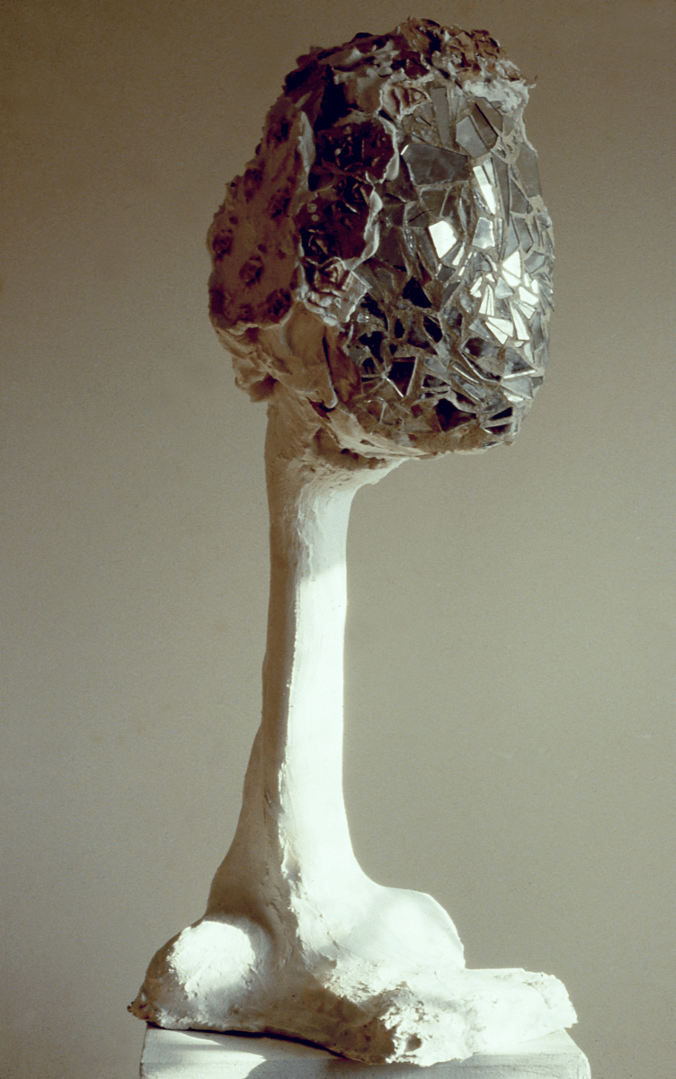 (large mirrored head) 1985 – Betsy Packard Art Archive