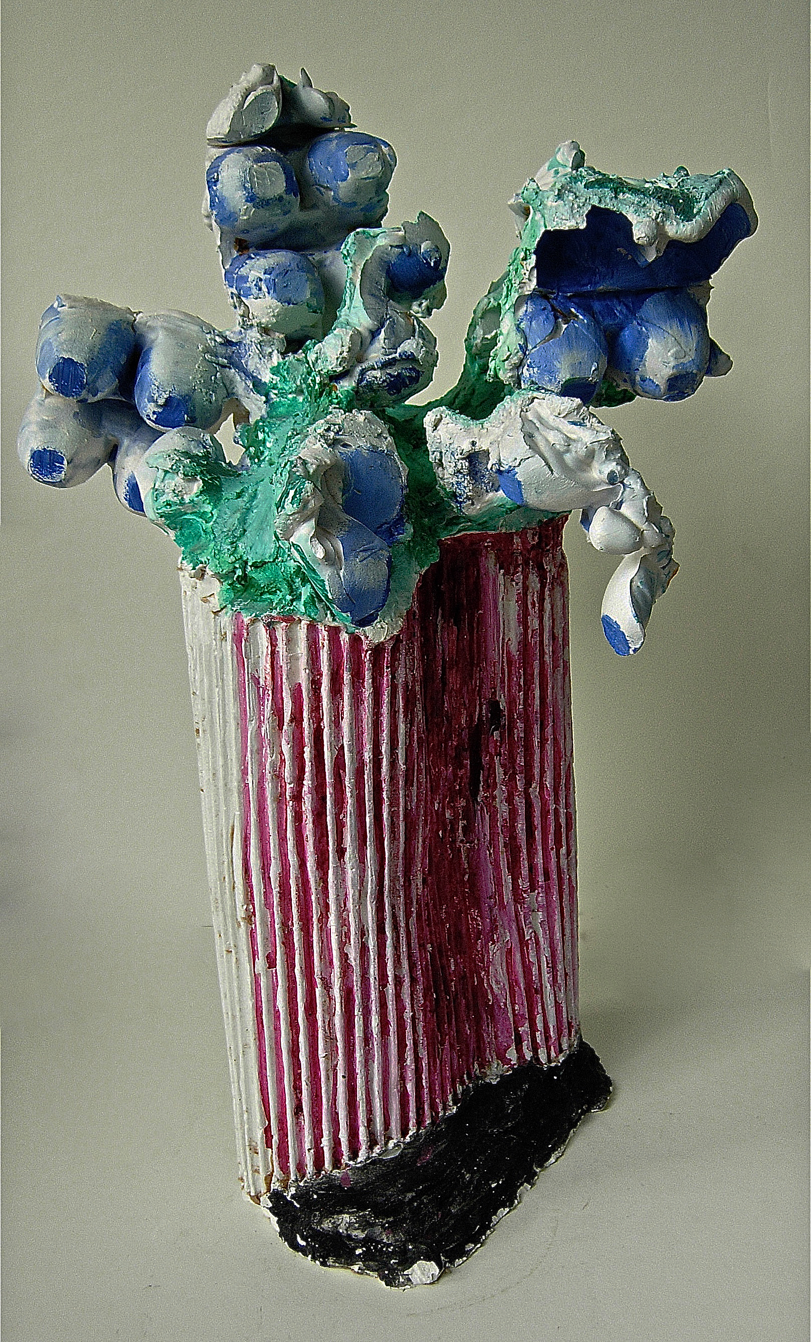 Blue Flowers in aPink Vase 1983 – Betsy Packard Art Archive